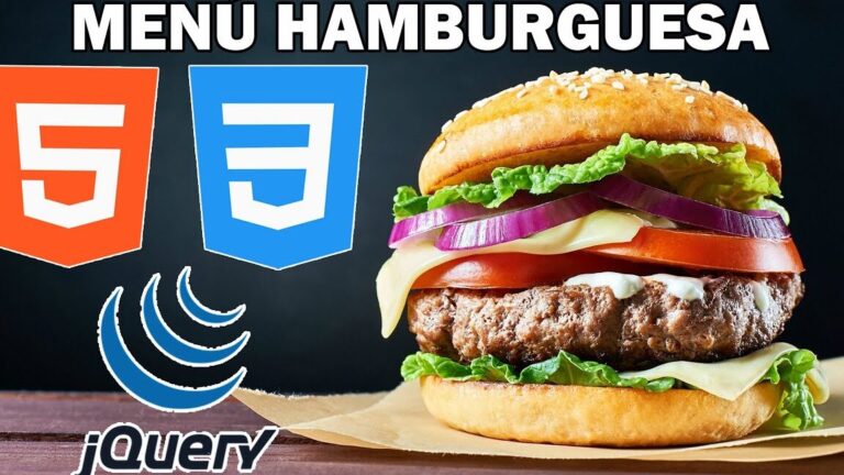 Menú hamburguesa: Cómo crearlo fácilmente con CSS y HTML - JMJ INFORMÁTICO